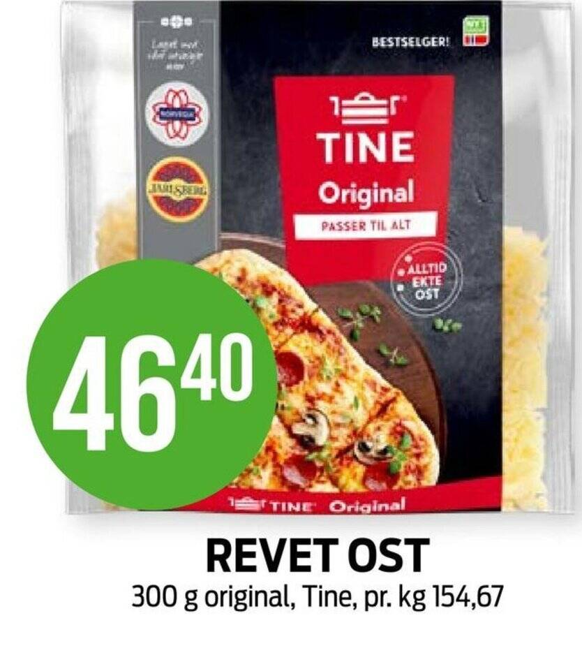 REVET OST 300 g original, Tine tilbud hos Kiwi