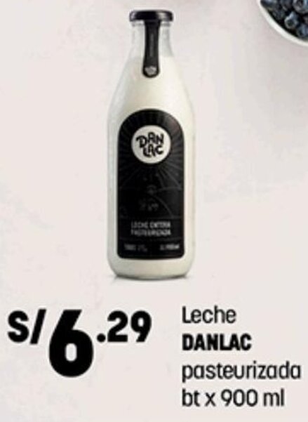 Leche Danlac Pasteurizada 900ml oferta en Plaza Vea