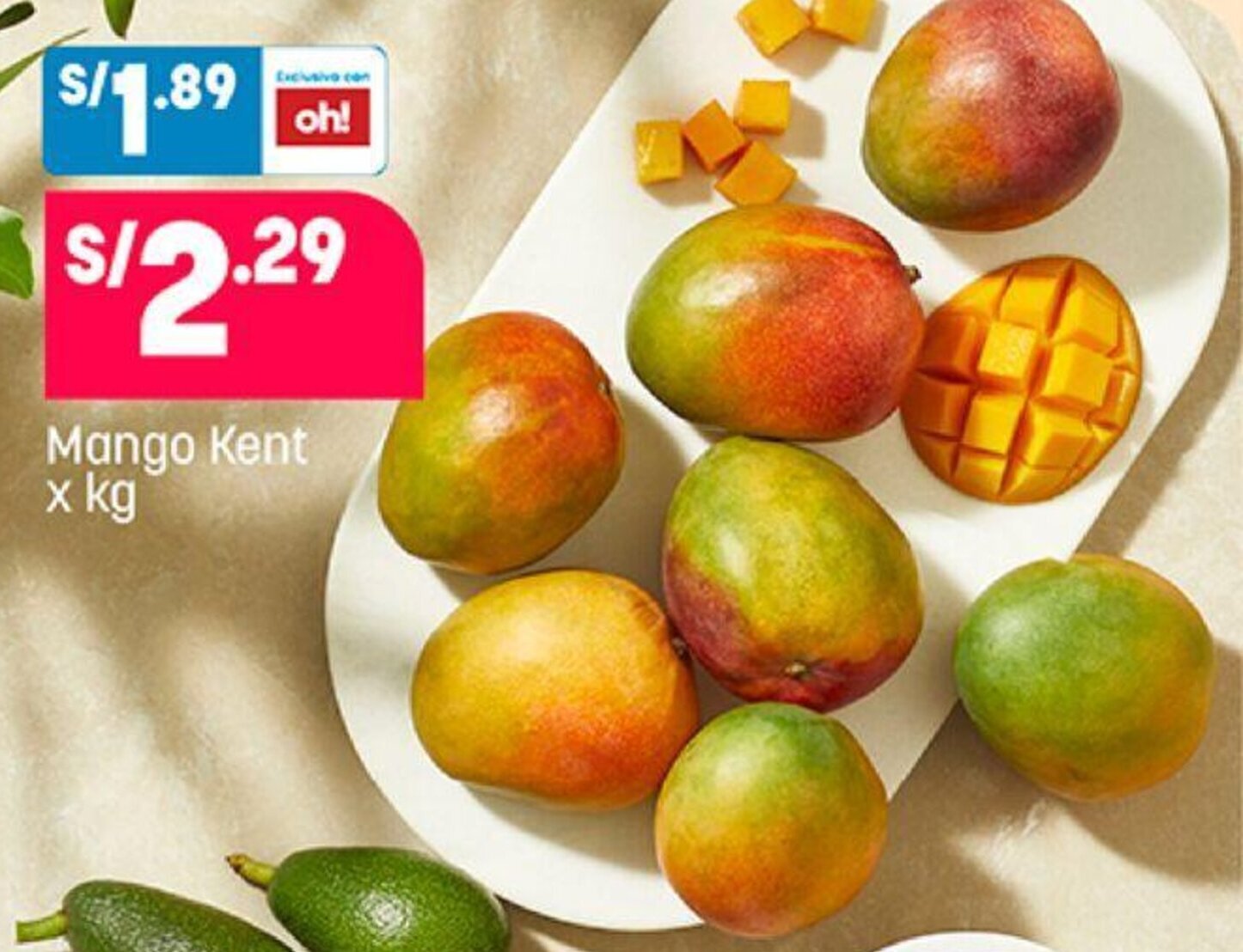 Mango Kent x kg oferta en Plaza Vea