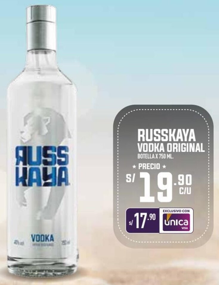 Russkaya Vodka Original 750ml oferta en Vega