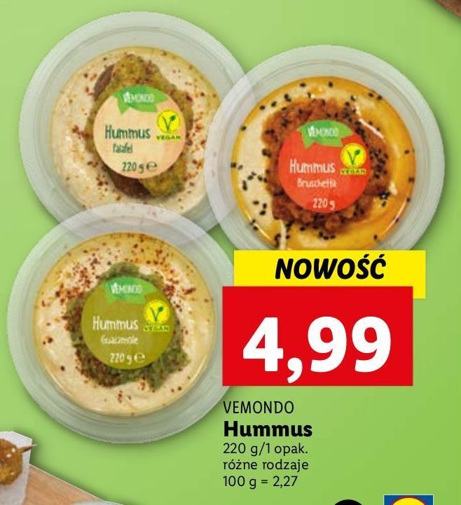 Promocja Hummus guacamole Vemondo w Lidl