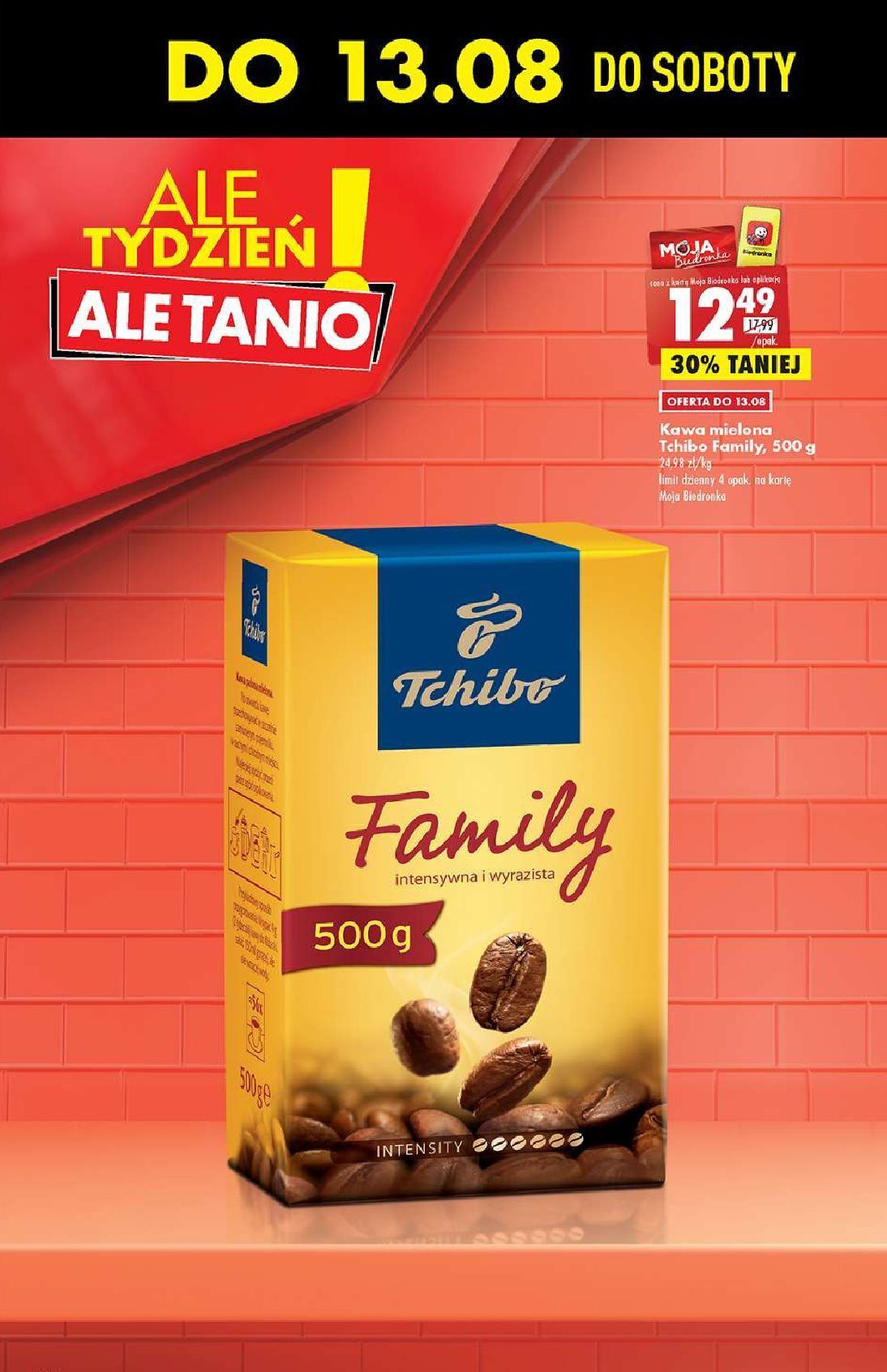 Promocja Kawa tchibo family classic w Biedronka