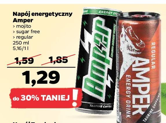 Promocja Napój classic amper energy drink w Netto