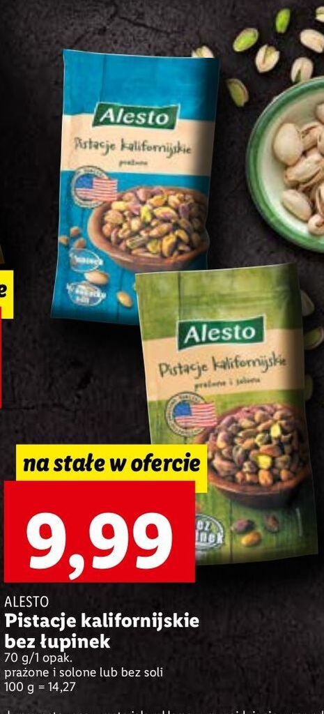 Promocja Pistacje kalifornijskie alesto w Lidl