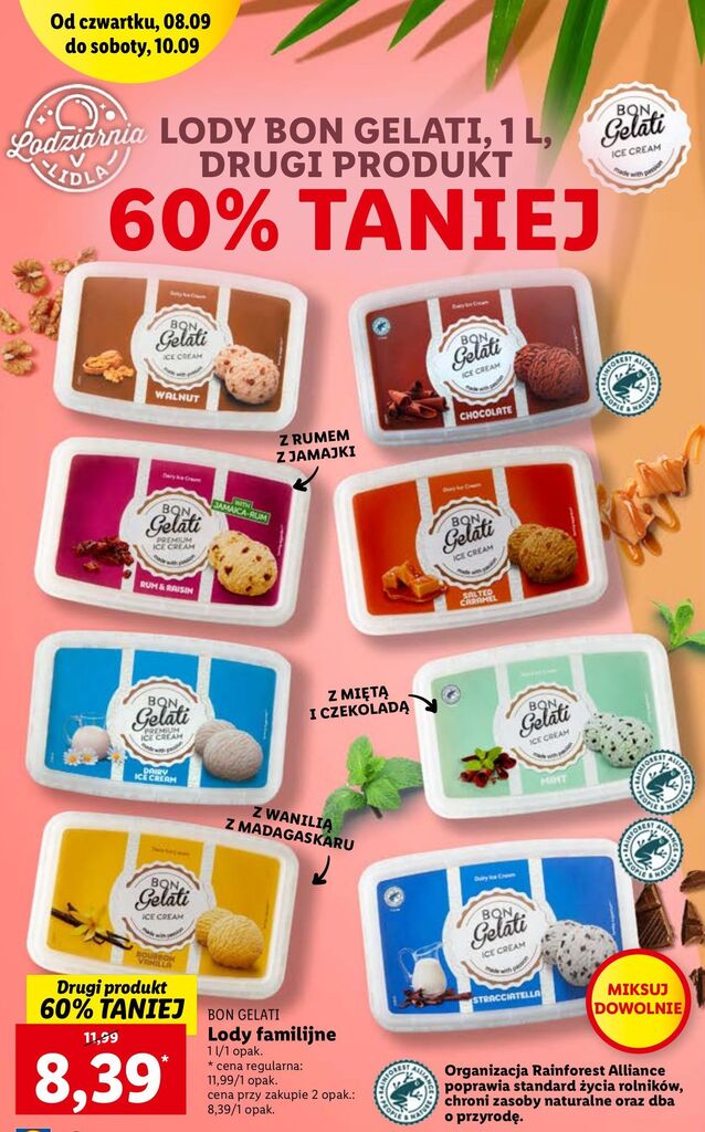 Promocja Lody stracciatella bon gelati w Lidl