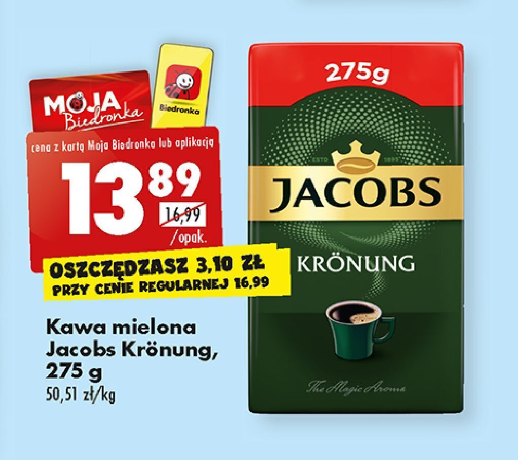 Promocja Kawa jacobs kronung w Biedronka