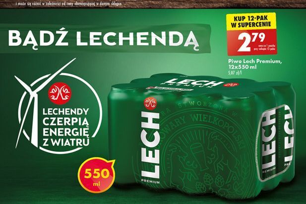 Promocja Piwo lech premium w Biedronka