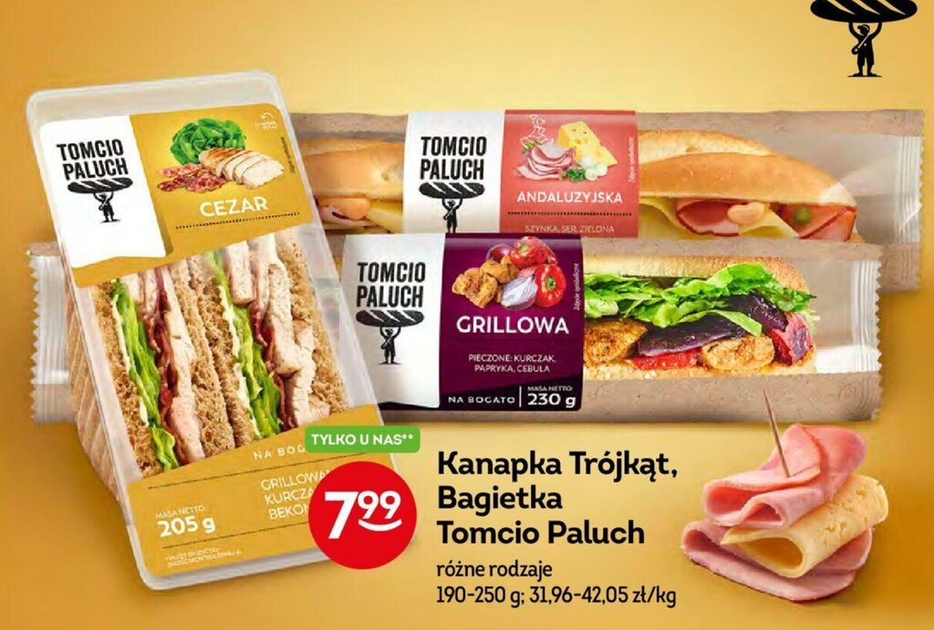 Promocja Kanapka Trójkąt, Bagietka Tomcio Paluch 190-250g w Żabka