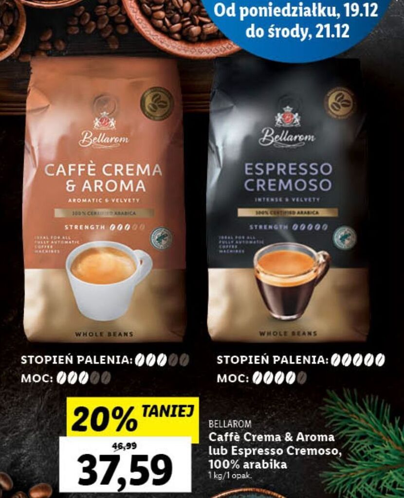 Promocja Kawa bellarom espresso cremoso w Lidl