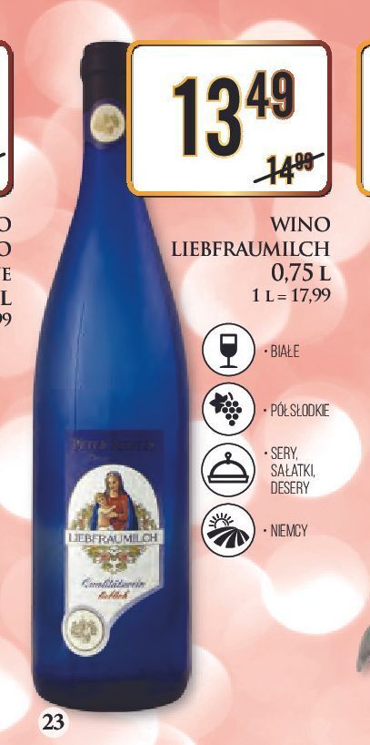 Promocja Wino liebfraumilch w Dino
