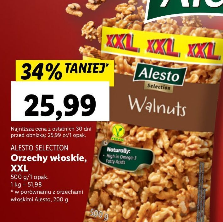 Promocja Orzechy włoskie alesto w Lidl