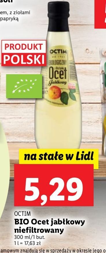 Promocja Ocet jabłkowy octim w Lidl