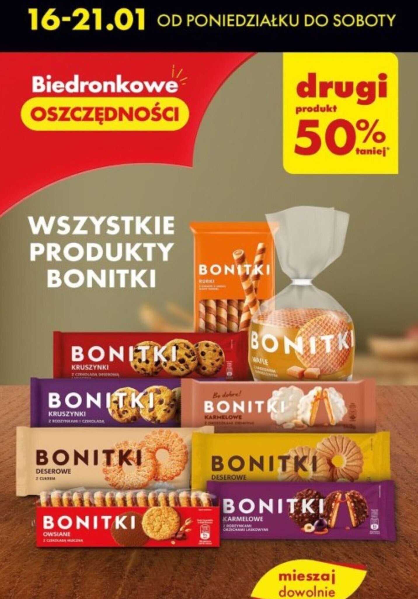Promocja Wszystkie Produkty Bonitki w Biedronka