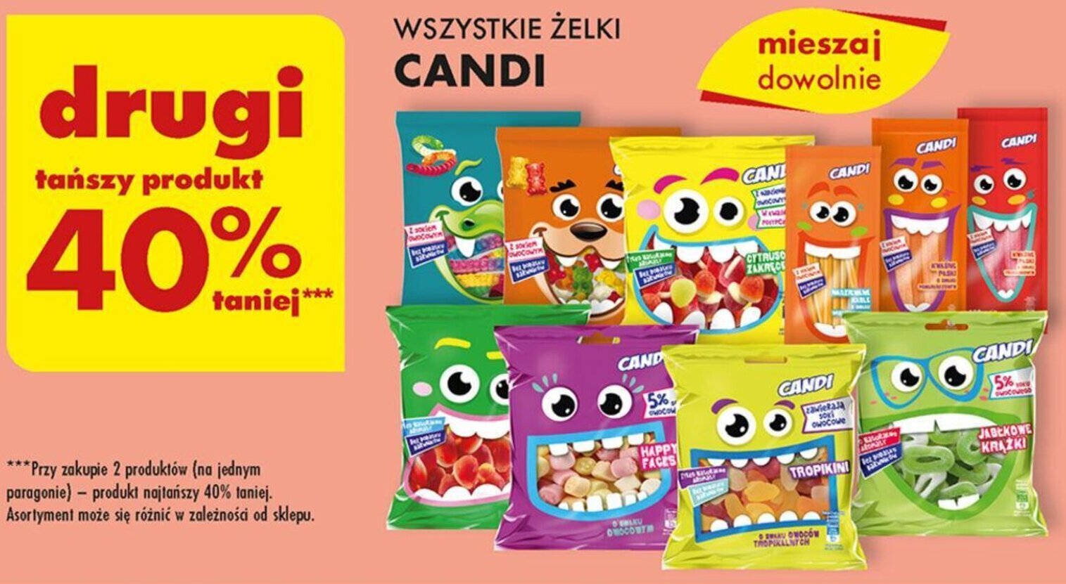 Promocja Candi Wszystkie żelki w Biedronka
