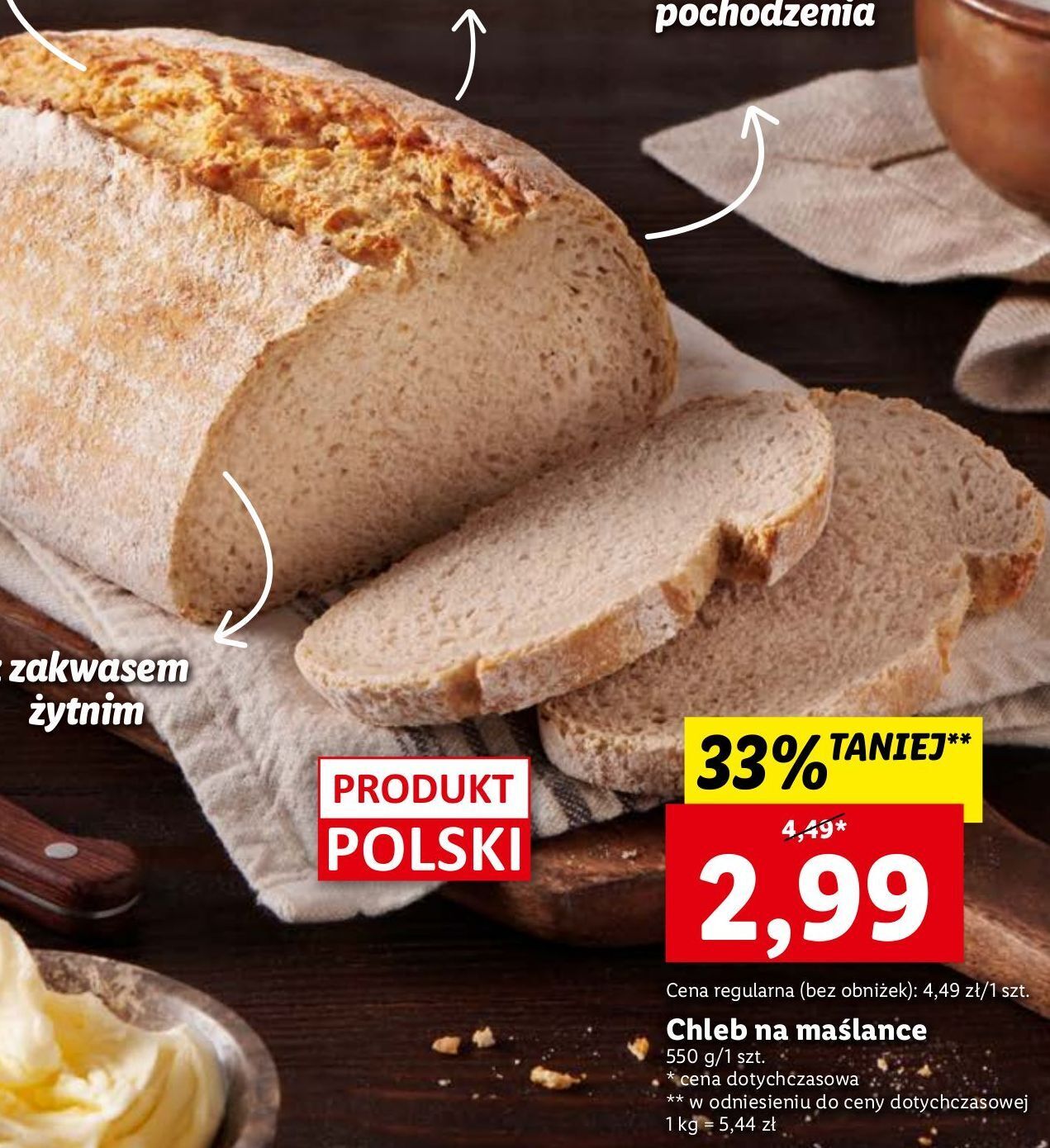 Promocja Chleb na maślance w Lidl
