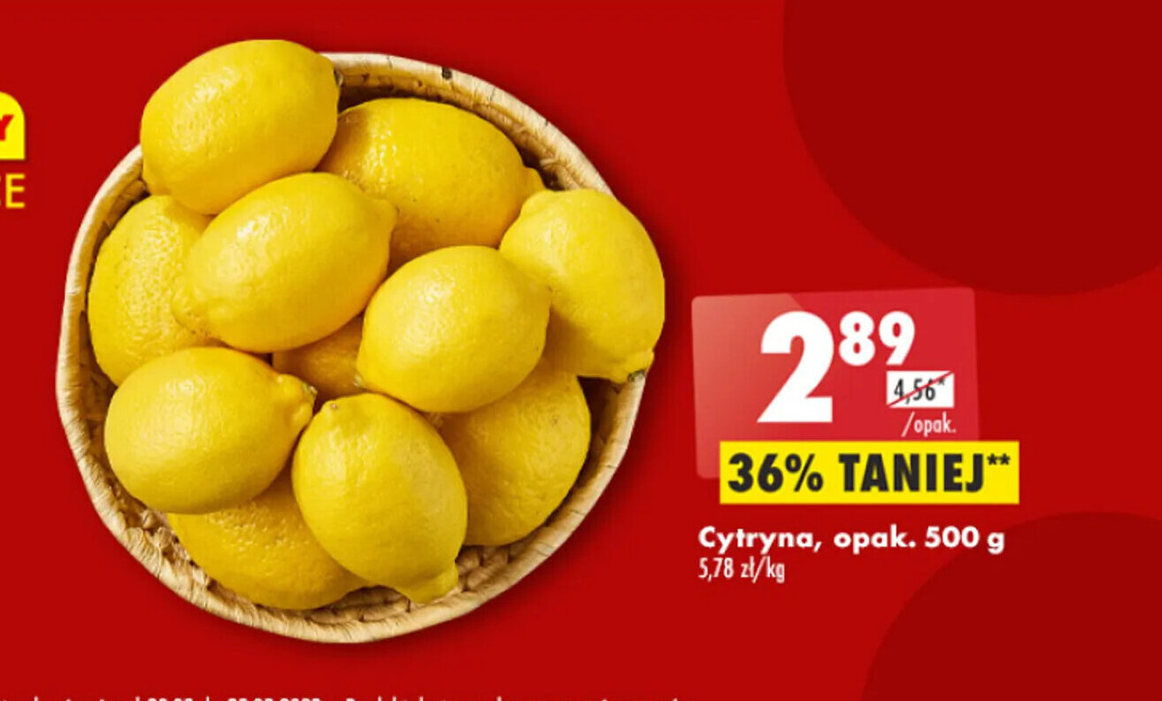Promocja Cytryna opak 500g w Biedronka