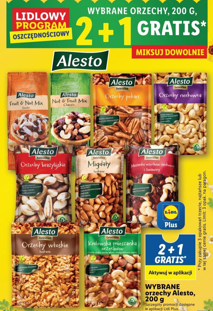 Promocja Alesto wybrane orzechy 200g w Lidl