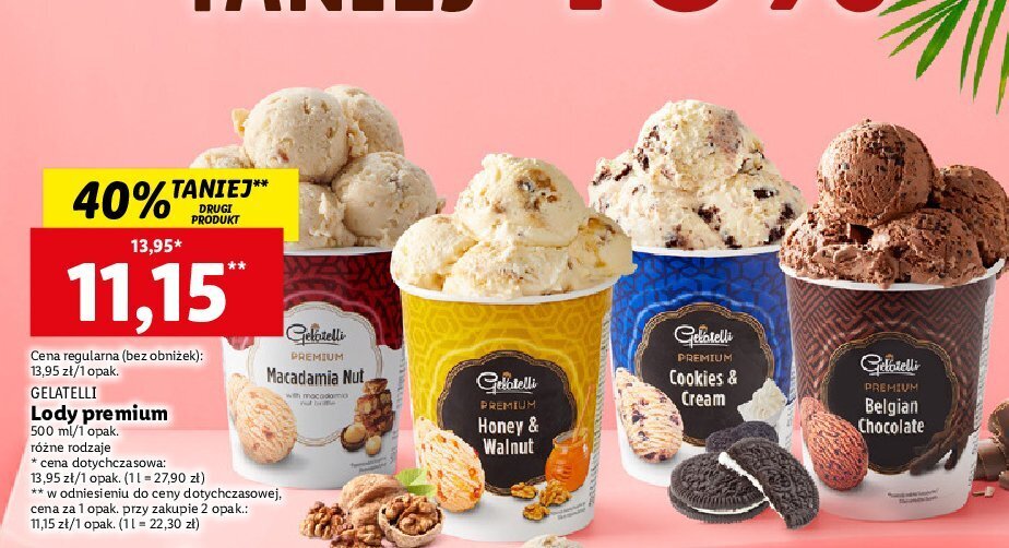 Promocja Lody cookies & cream w Lidl