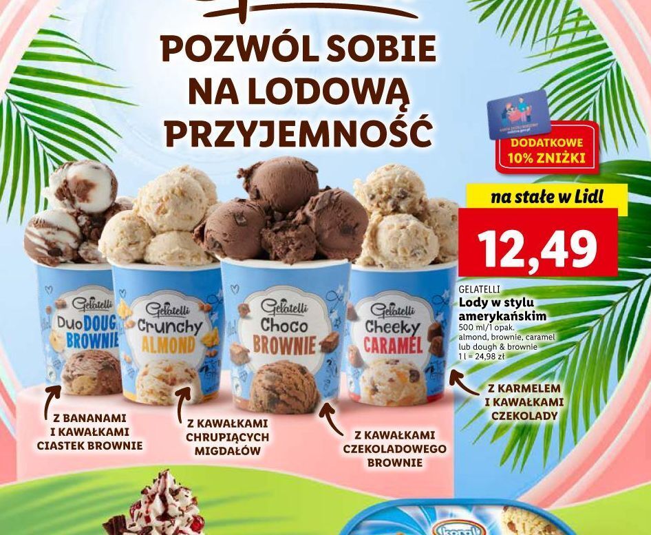 Promocja Lody choco brownie gelatelli w Lidl