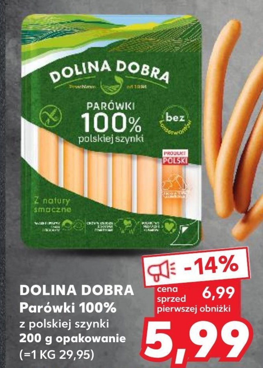 Promocja Parówki dolina dobra w Kaufland