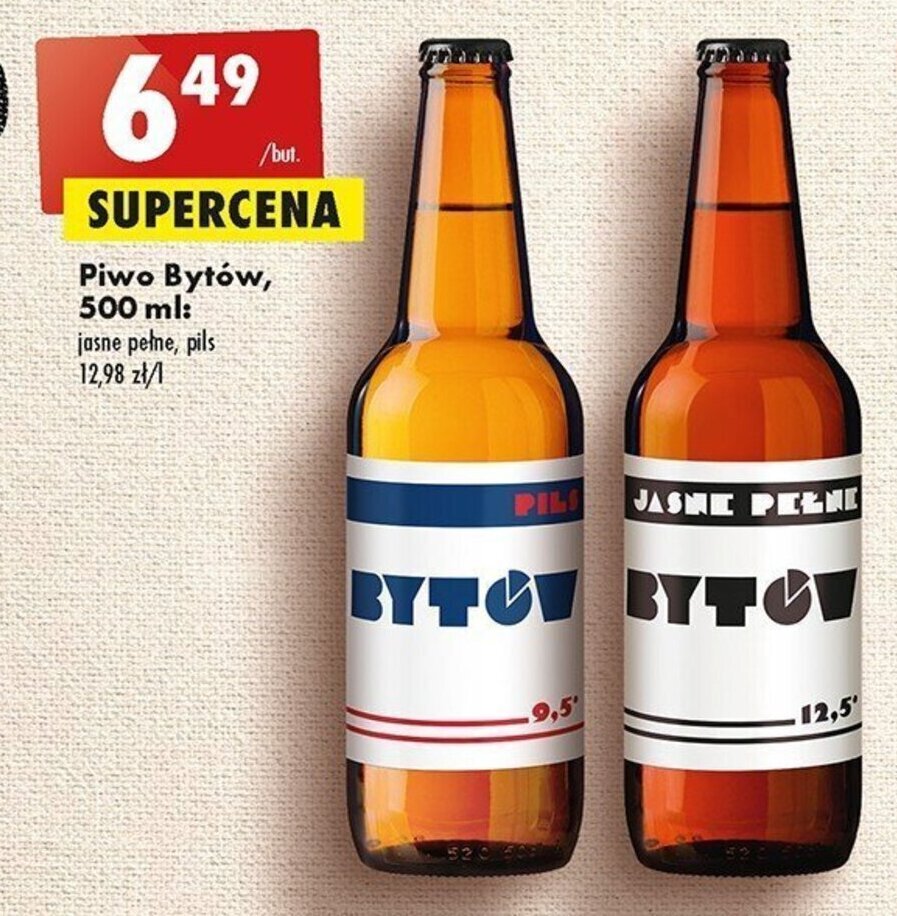 Promocja Piwo Bytów, 500 ml w Biedronka