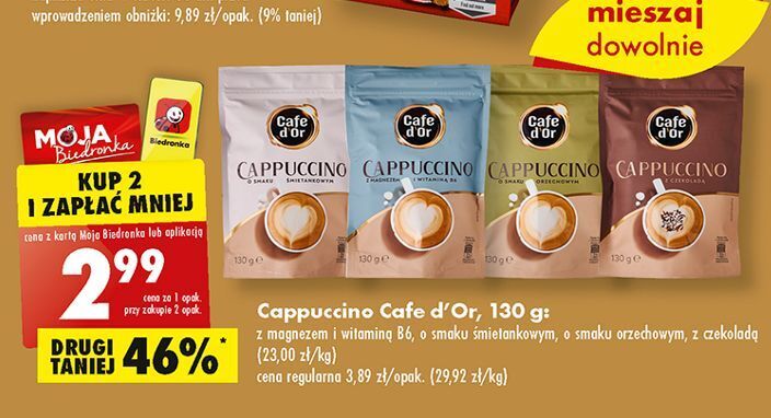Promocja Cappuccino śmietankowe cafe d'or w Biedronka