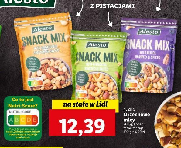 Promocja Snack mix z oliwkami alesto w Lidl