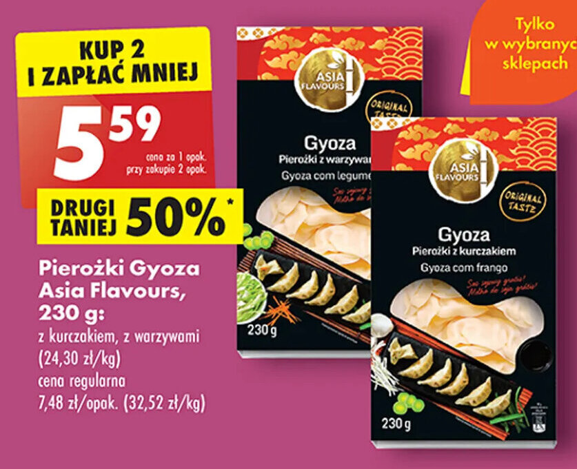 Promocja Pierożki Gyoza Asia Flavours, 230 g: w Biedronka