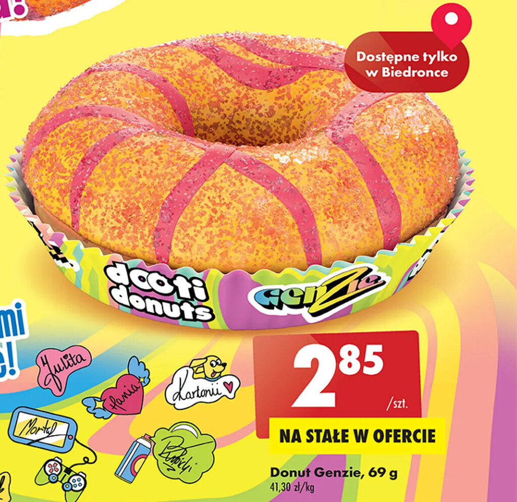 Promocja Donut Genzie, 69 g w Biedronka
