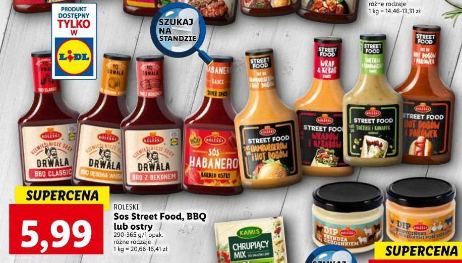 Promocja Sos drwala bbq classic roleski w Lidl