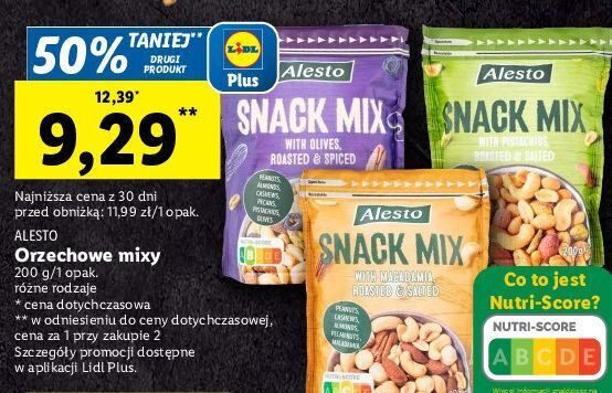 Promocja Snack mix z oliwkami alesto w Lidl