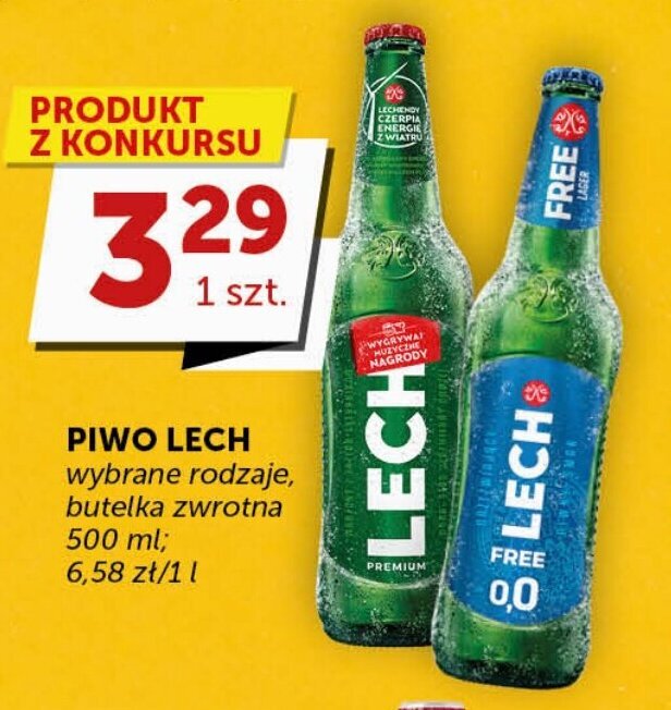 Promocja PIWO LECH 500 ml w Groszek