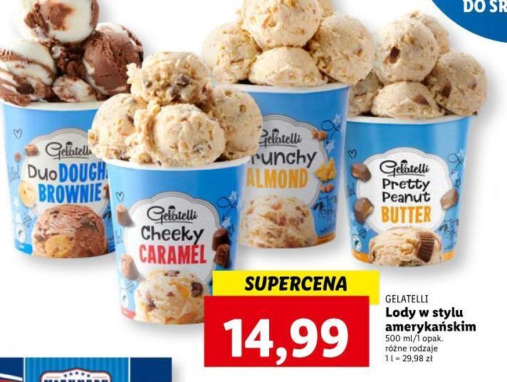 Promocja Lody cheeky caramel gelatelli w Lidl