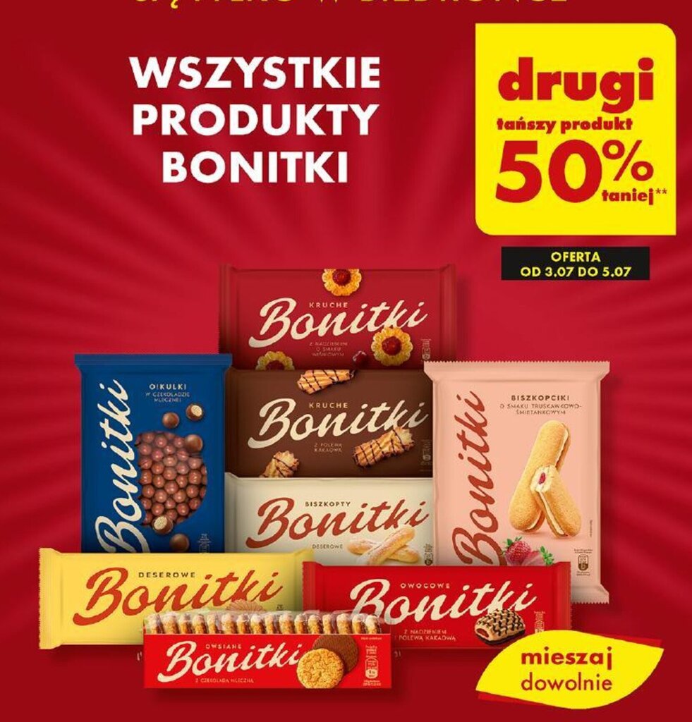 Promocja WSZYSTKIE PRODUKTY BONITKI w Biedronka
