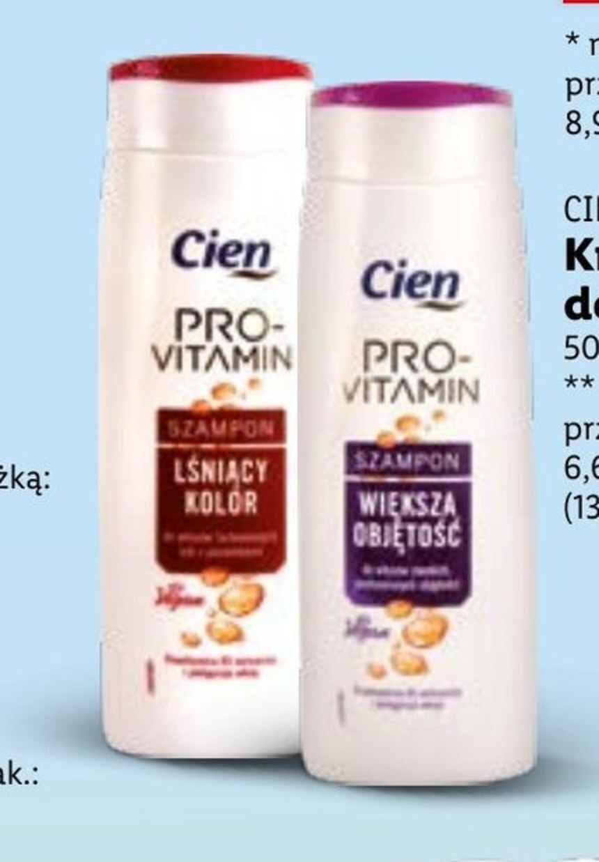 Promocja Szampon cien w Lidl