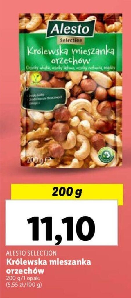 Promocja ALESTO SELECTION Królewska mieszanka orzechów 200 g w Lidl