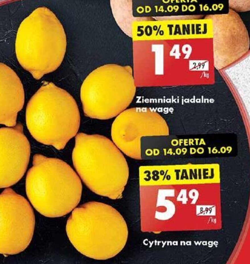 Promocja Cytryna na wagę 1 kg w Biedronka