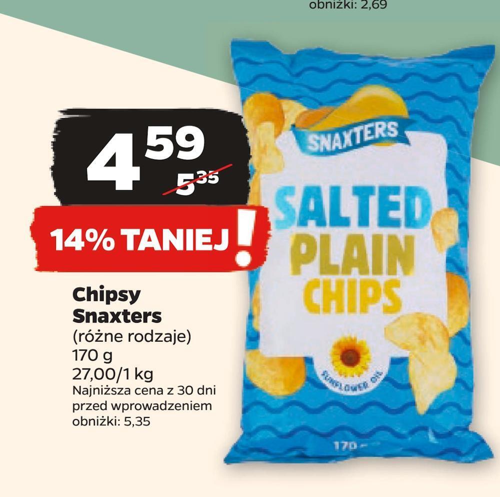 Promocja Chipsy snaxters w Netto
