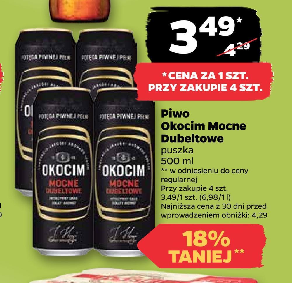 Promocja Piwo okocim mocne dubeltowe w Netto