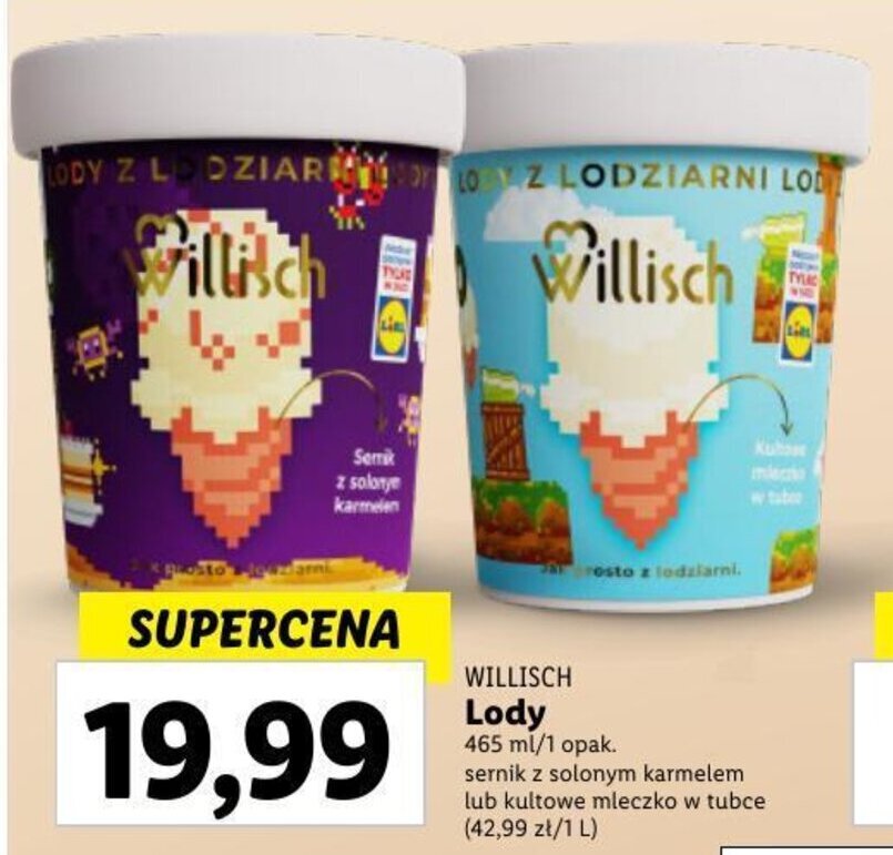Promocja WILLISCH Lody 465 ml w Lidl