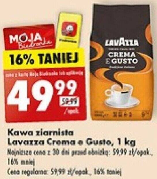 Promocja Kawa ziarnista Lavazza Crema e Gusto, 1 kg w Biedronka