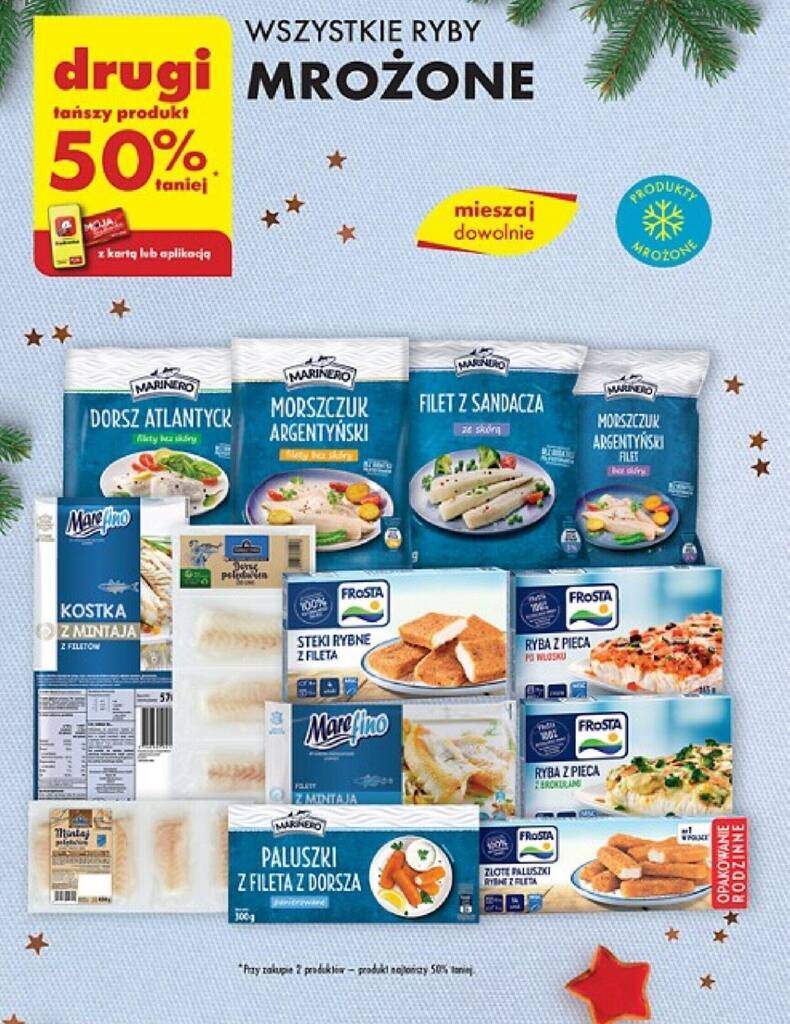 Promocja WSZYSTKIE RYBY MROŻONE - Biedronka