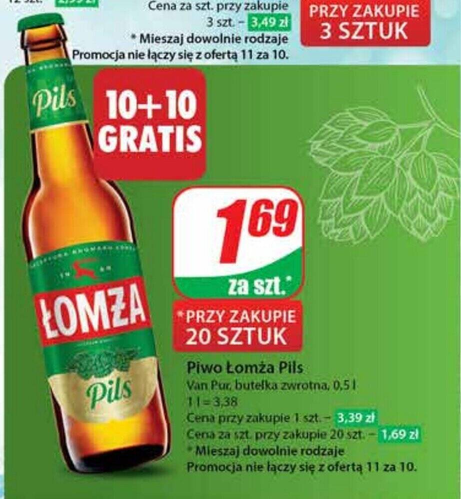 Promocja Piwo Łomża Pils 0,5l - Dino