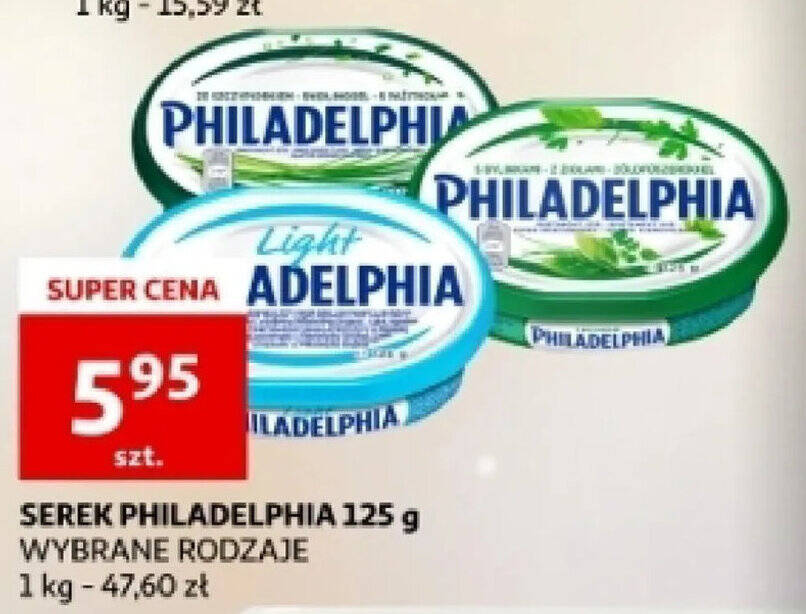 Promocja SEREK PHILADELPHIA 125 G w Auchan