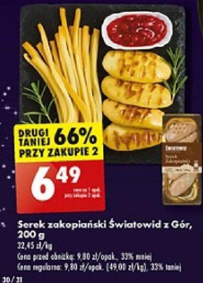 Promocja Serek zakopiański Światowid z Gór 200 g w Biedronka