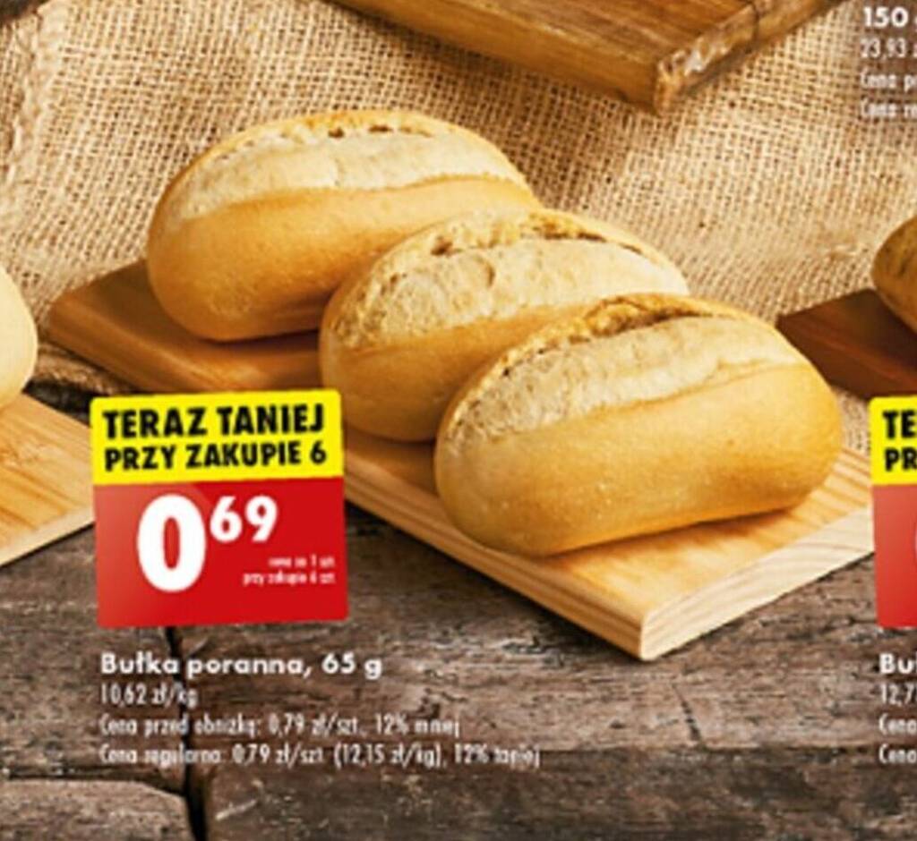 Promocja Bułka poranna 65 w Biedronka