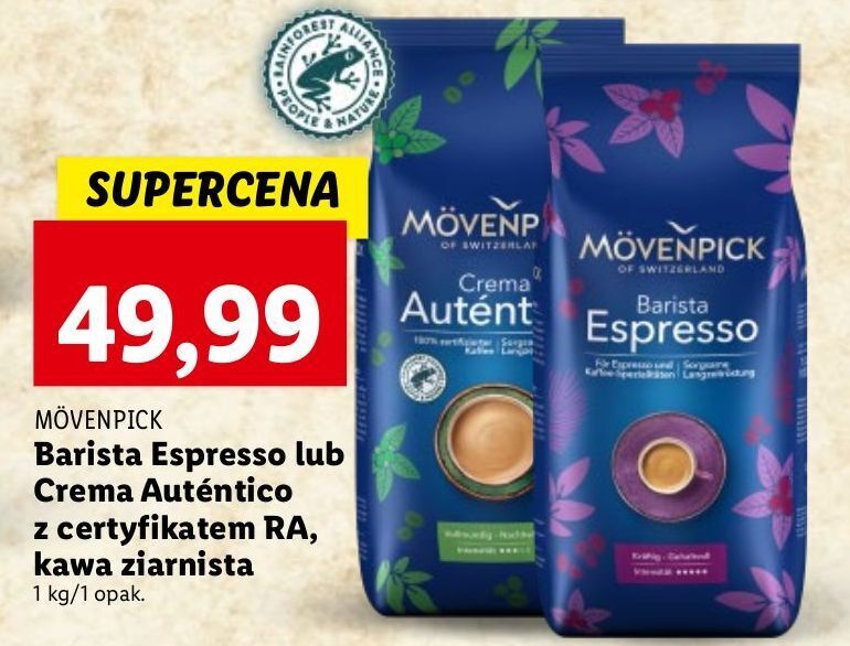 Promocja Kawa Movenpick Crema Autentico w Lidl