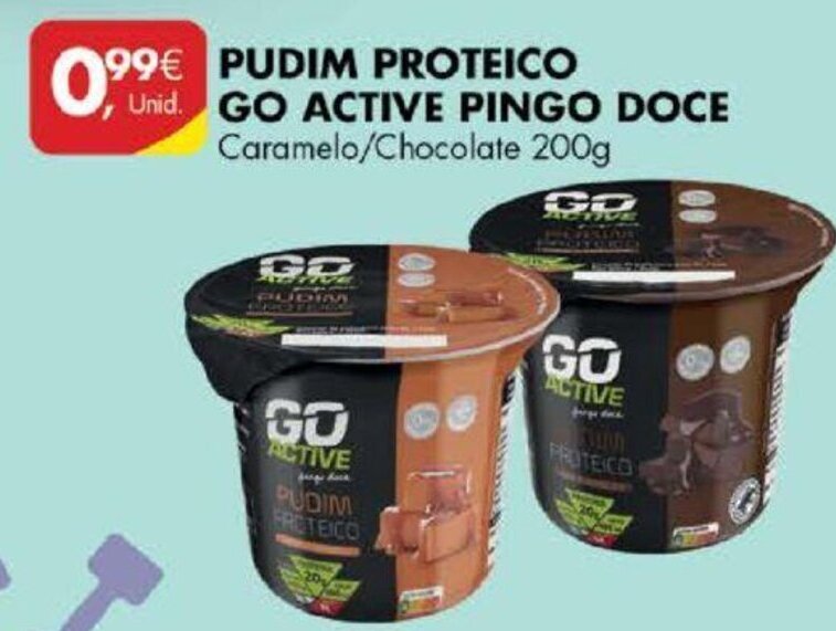 Promoção Pudim Proteico Go Active Pingo Doce 200g em Pingo Doce