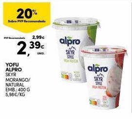 Promoção Iogurte alpro em Continente Bom dia