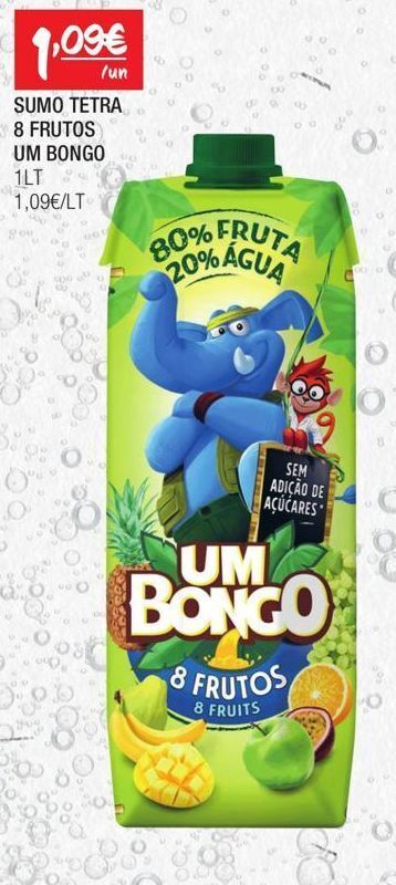 Promoção Sumo um bongo em Spar